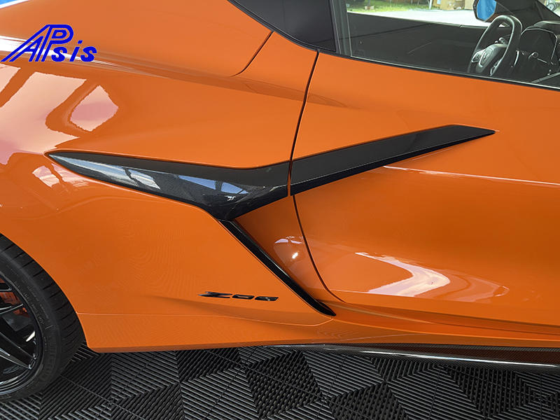 C8 Carbon Parts - Z06 Exterior Door Handle + Radiator Air Scoop ...