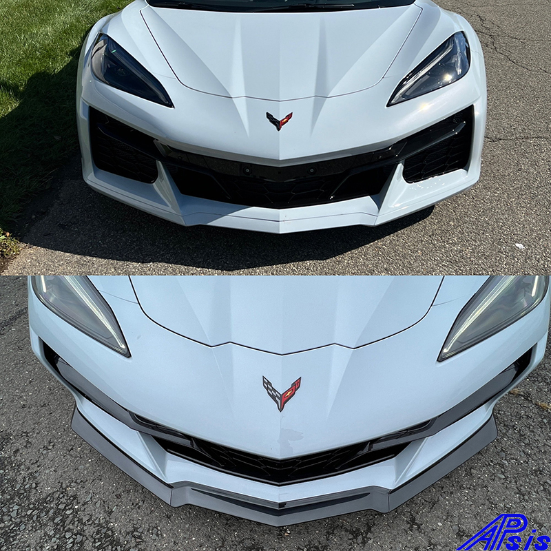 C8 Front Splitter - Z06 Replica - Installed - Carbon Flash - w/o Dive ...