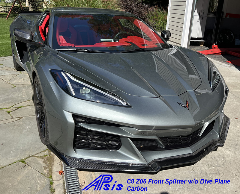 C8 Front Splitter - Z06 Replica - Installed - Carbon - w/o Dive Plane ...